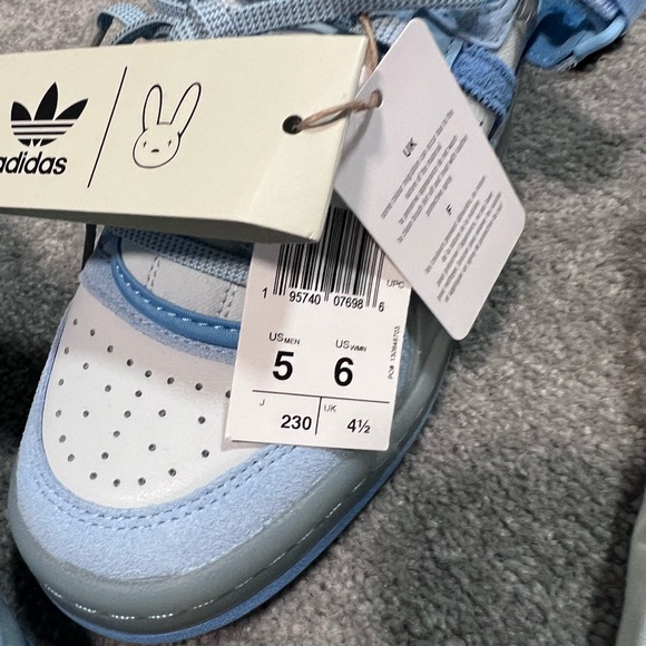adidas | Shoes | Adidas Bad Bunny Colab Blue Sneakers New With ...